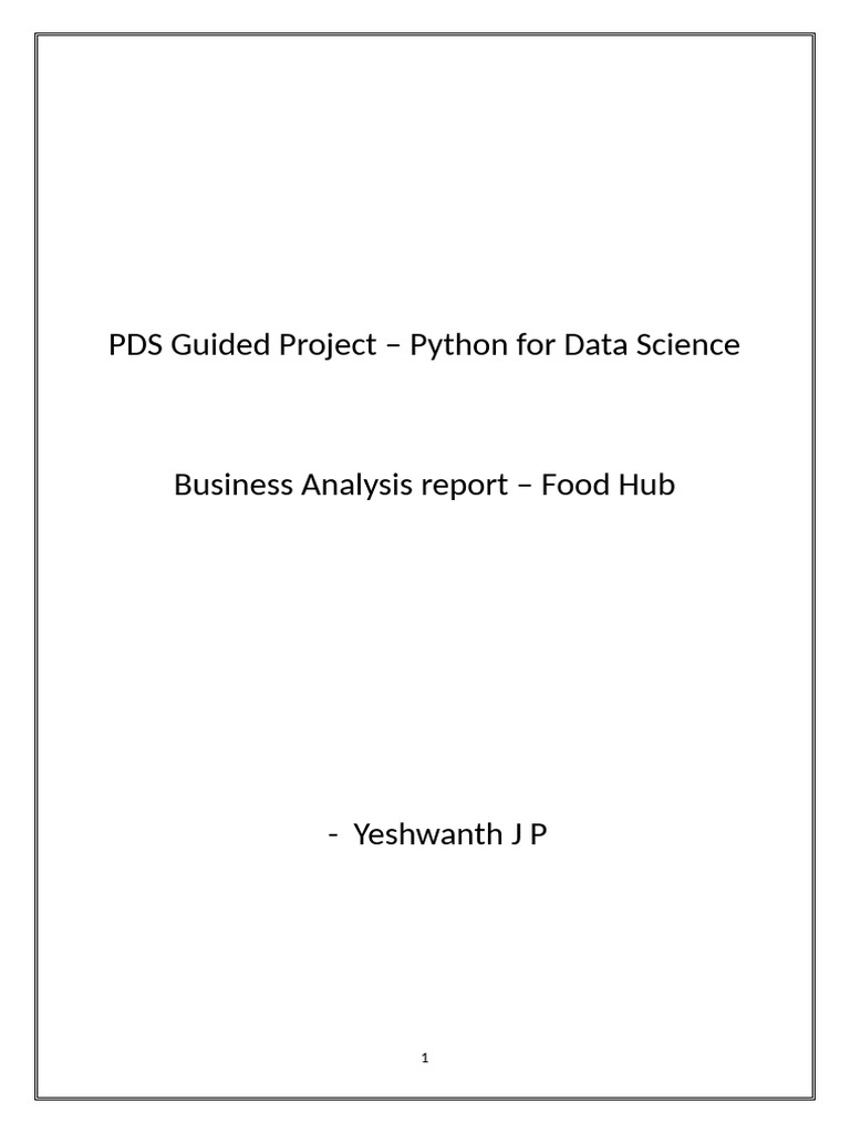 PDS Guided Project - Python For Data Science | PDF | Restaurants