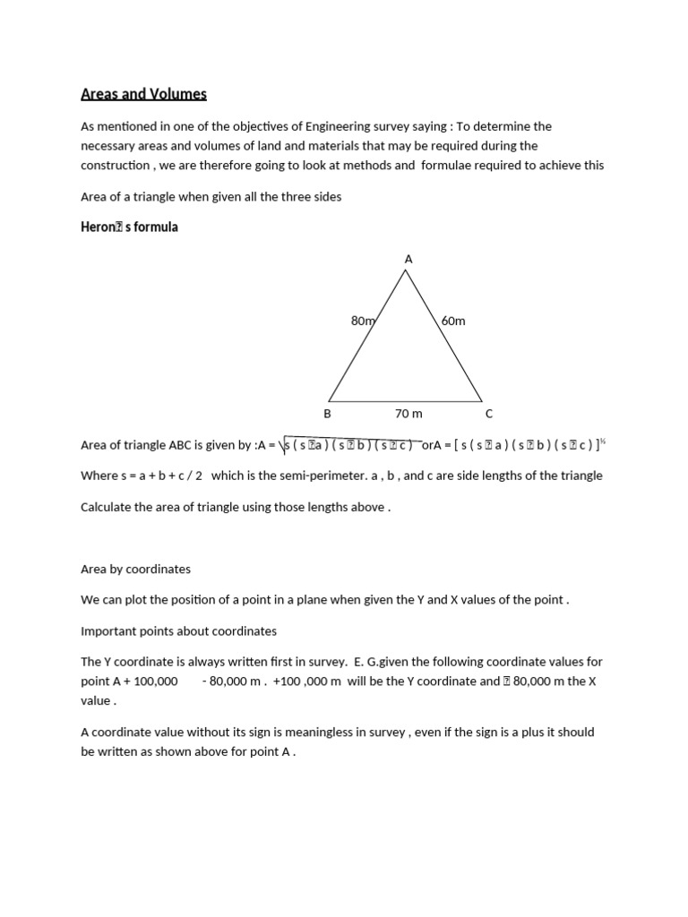 Areas and Volumes | PDF | Area | Geometry