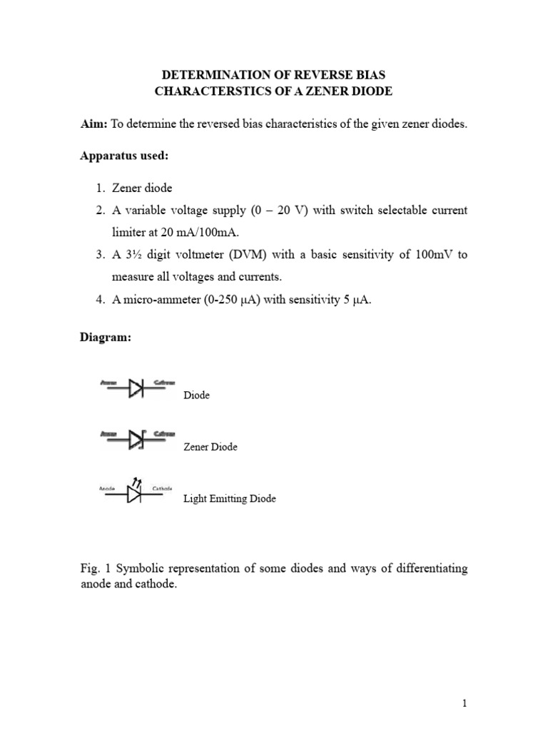 Zener Diode | PDF | Diode | P–N Junction