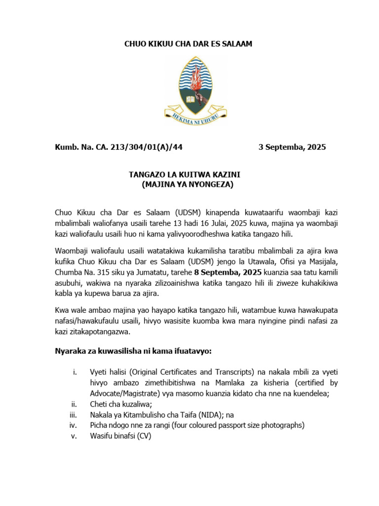 20250409340944kuitwa Kazini Mwezi September, 2025 - Majina Ya Nyongeza ...