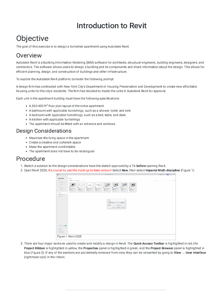 Introduction To Revit - EG1004 Lab Manual | PDF | Autodesk Revit | Software