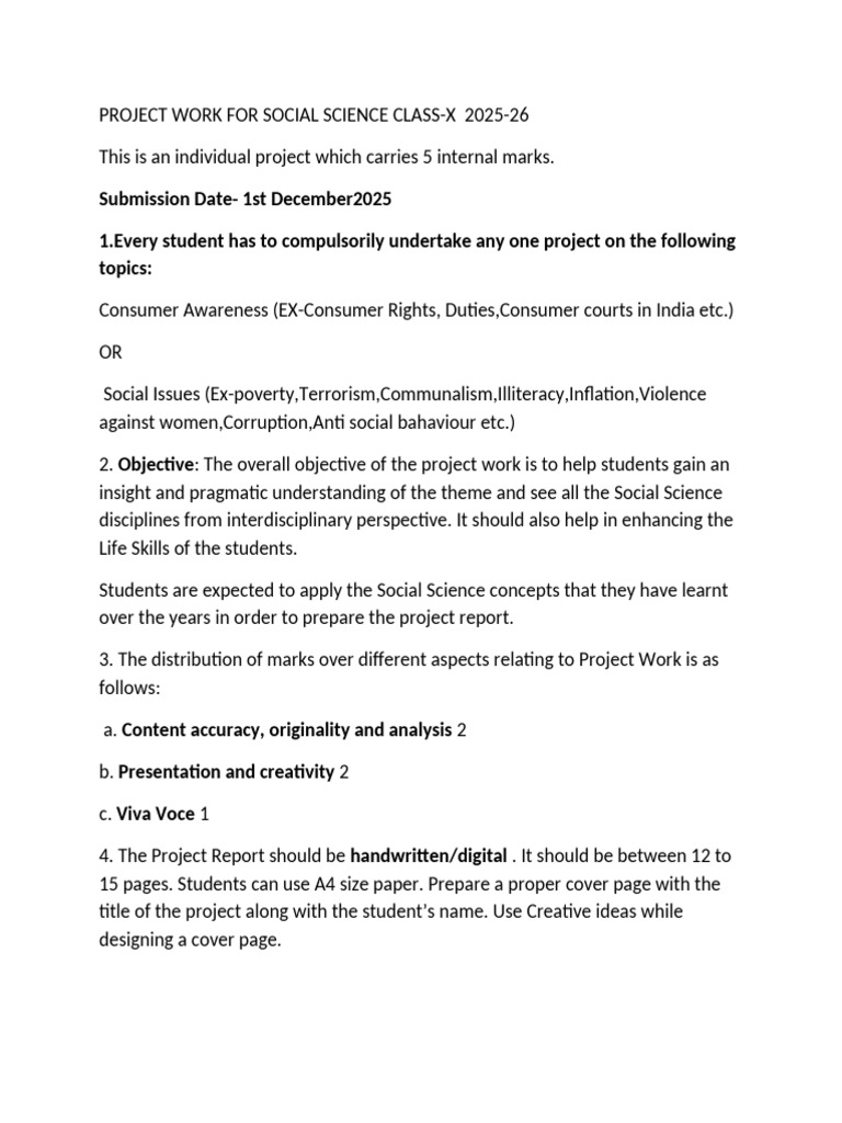 Project Work Details | PDF