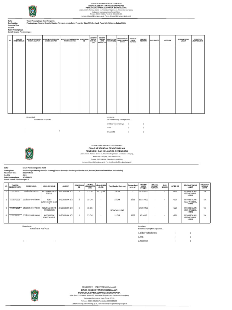 Visum Manual Tpk 2025 Lumajang November 2025 - - - Copy | PDF