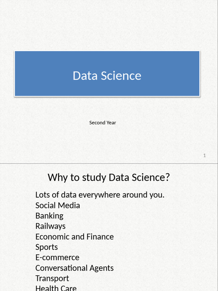 # Unit 1 Data Science | PDF | Databases | Json