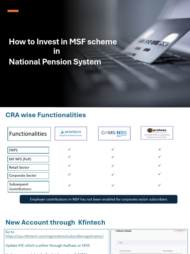 Investing in MSF under NPS Guide | PDF | Personal Finance | Factor ...