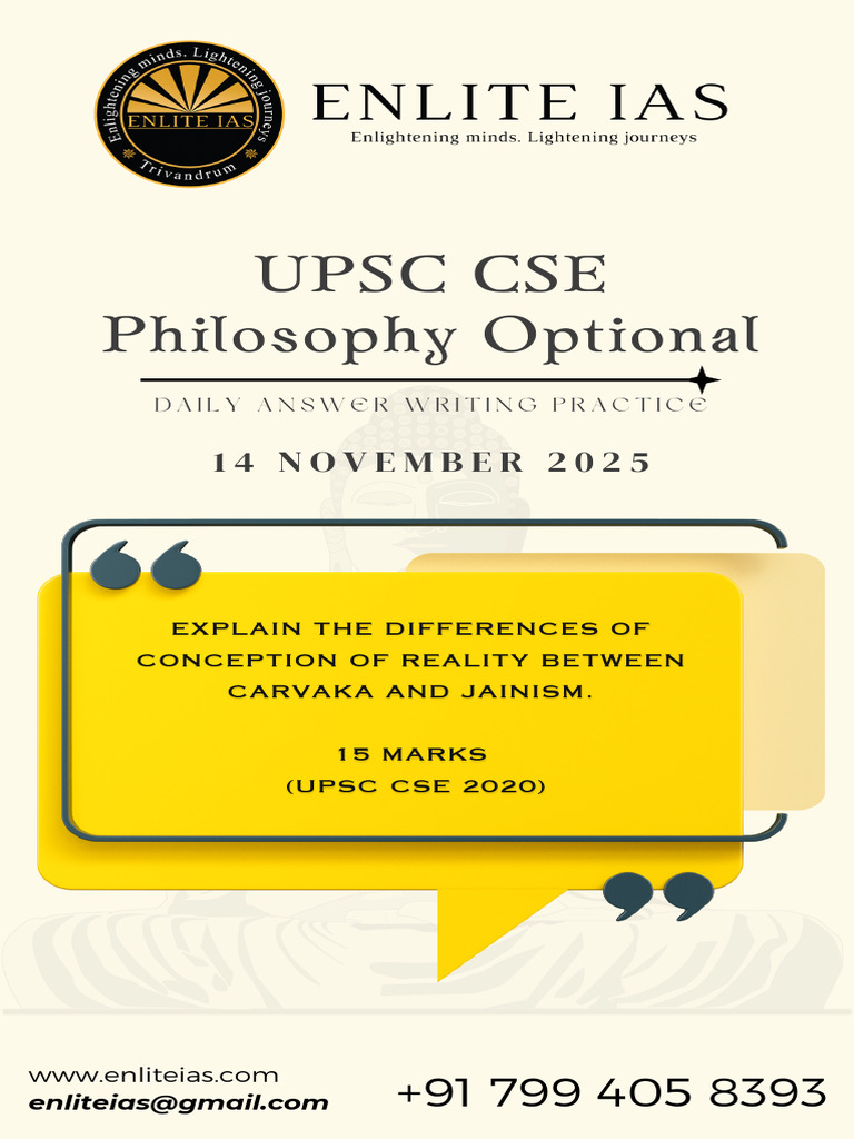 Philosophy Daily Answer Writing Answer Key 14 November 2025 | PDF ...