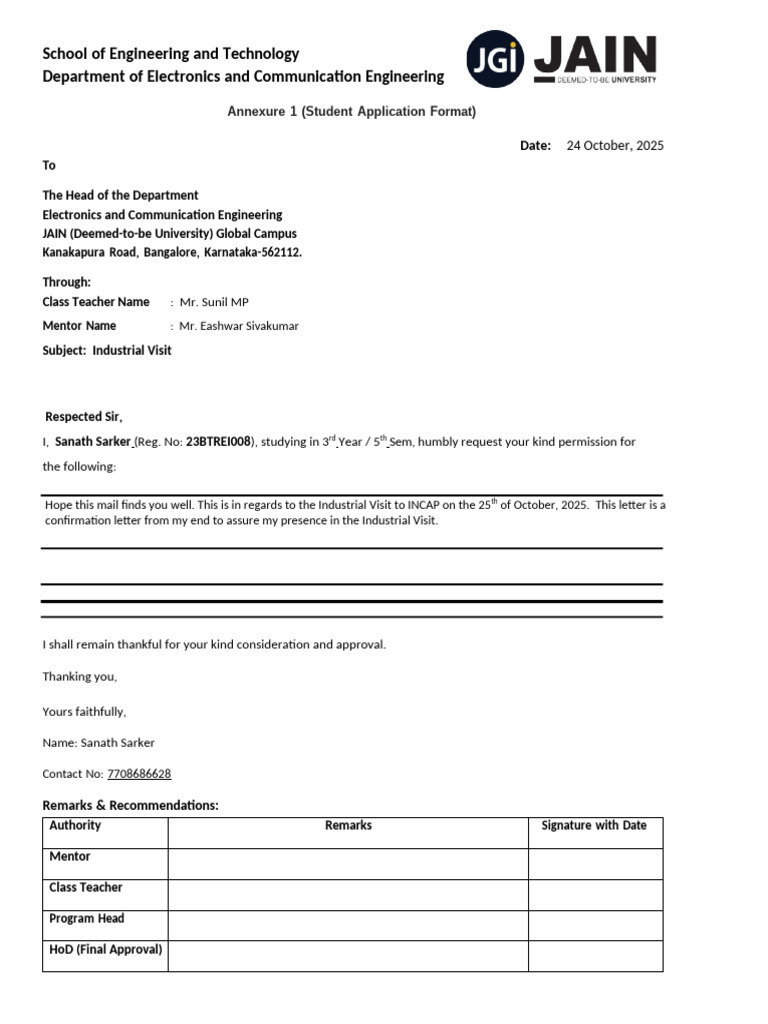 ECE Annexure Undertaking-IV Incap | PDF
