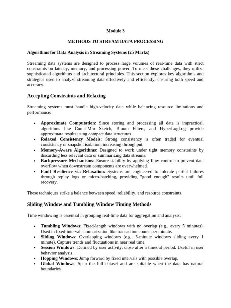 Module 3 | PDF | Data | Real Time Computing