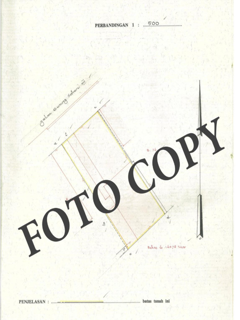 01228 Denah Luas 1037 m2 Gunung Sahari-1-8 | PDF