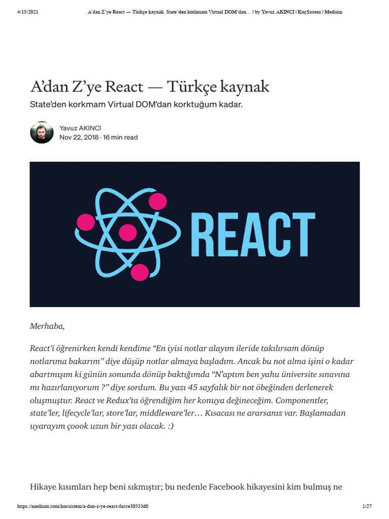 A’Dan Z’Ye React Medium | PDF