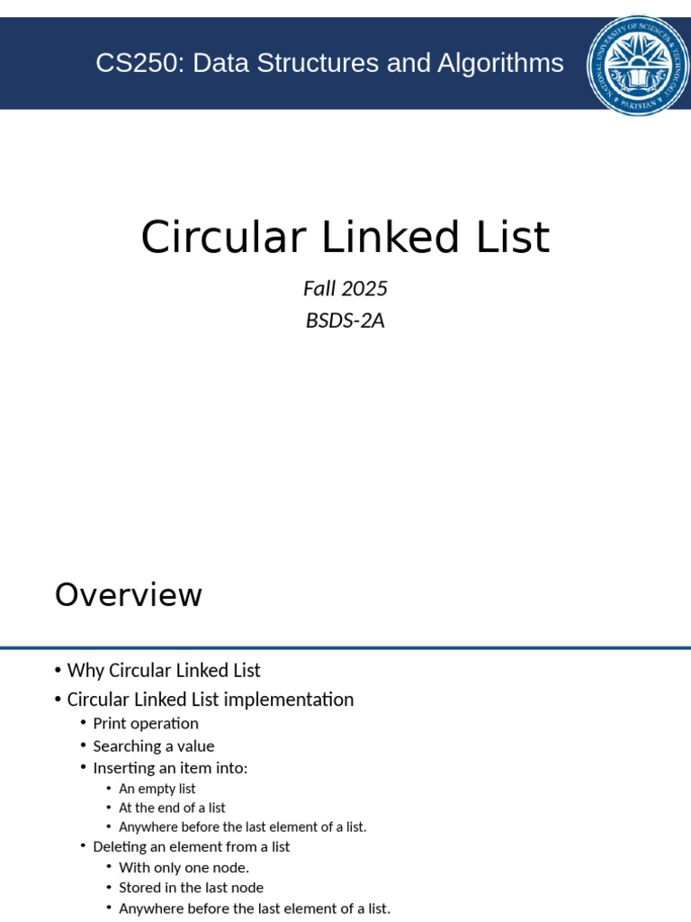 2.2-Circular LinkedList | PDF | Computer Data | Software Engineering