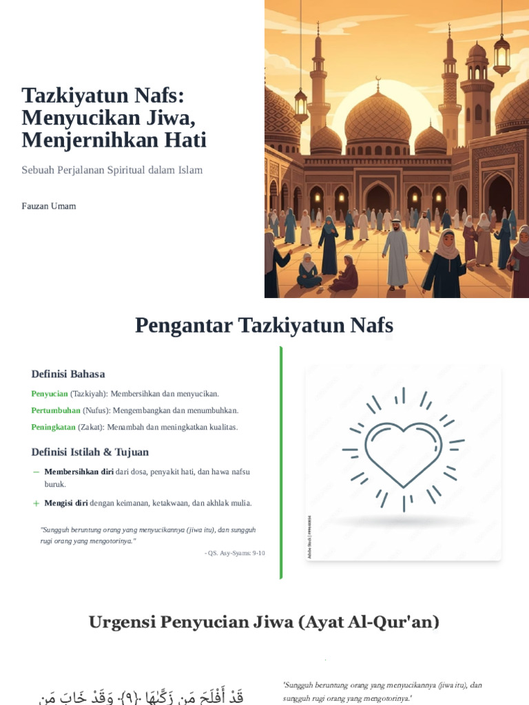 Tazkiyatun Nafs: Penyucian Jiwa dalam Islam | PDF