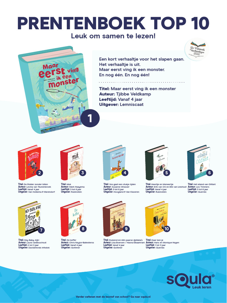 Poster Nationale Voorleesdagen Squla 2022 | PDF