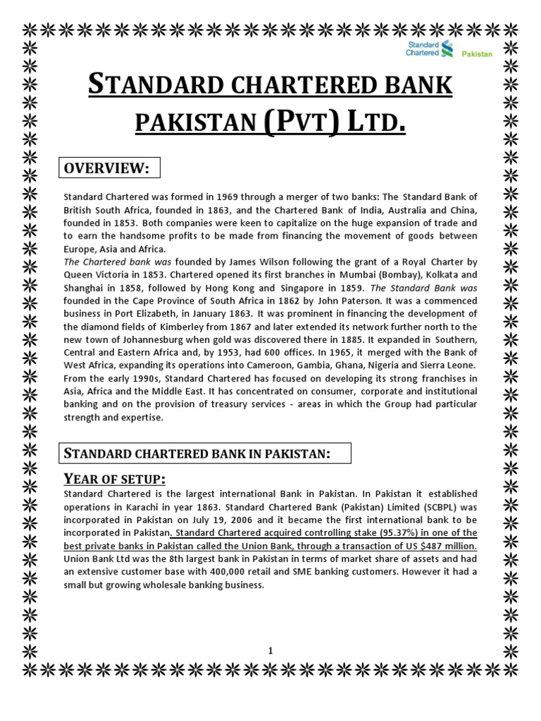 Standard Chartered Bank Pakistan | PDF | Mutual Funds | Banks