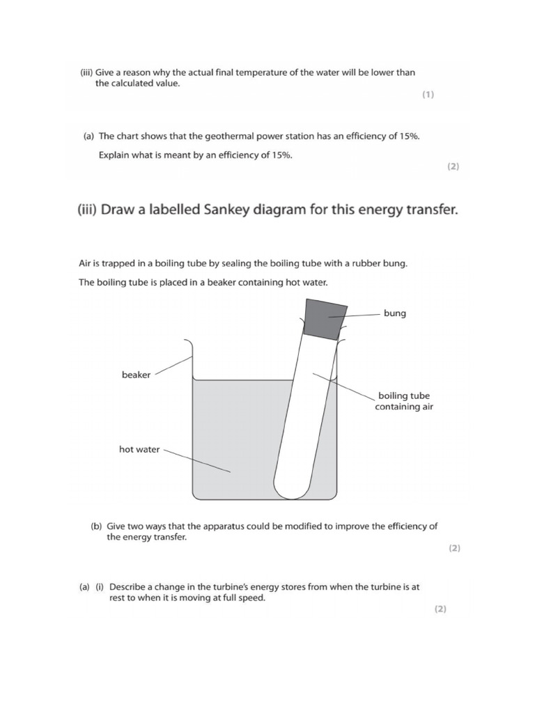 IGCSE Unit 4 Energy Resources and Energy Transfer | PDF
