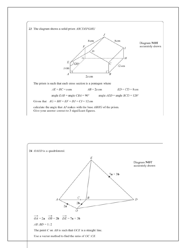 IGCSE Math Practise | PDF