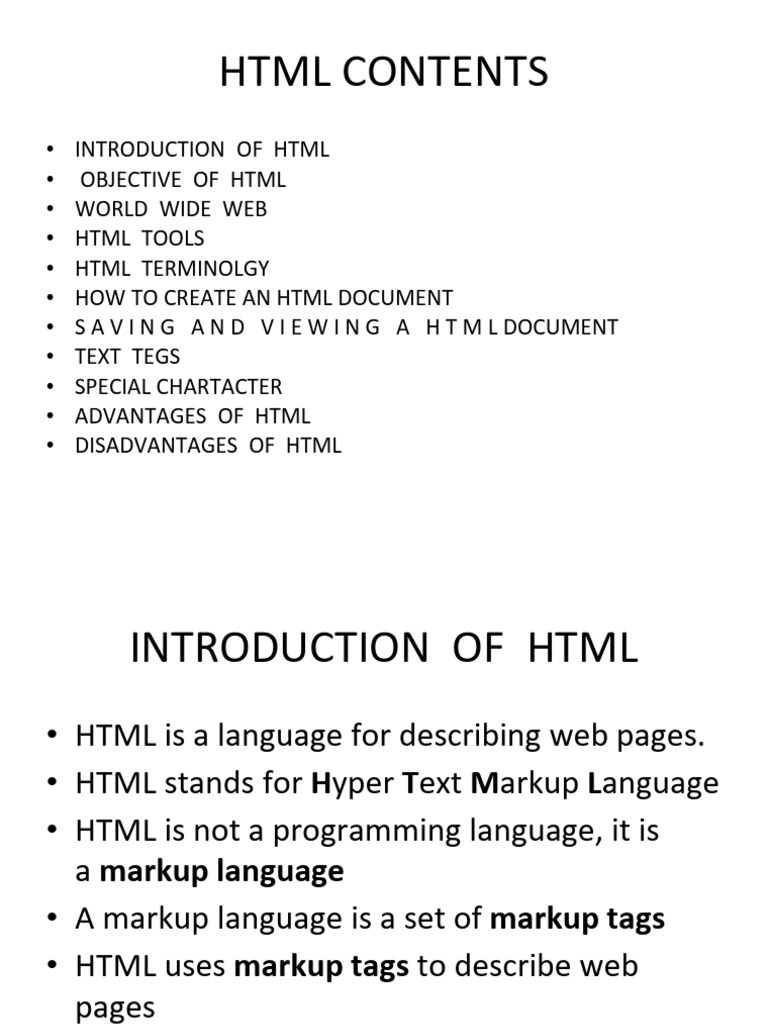 introdution-to-html (3) | PDF | Html Element | Html