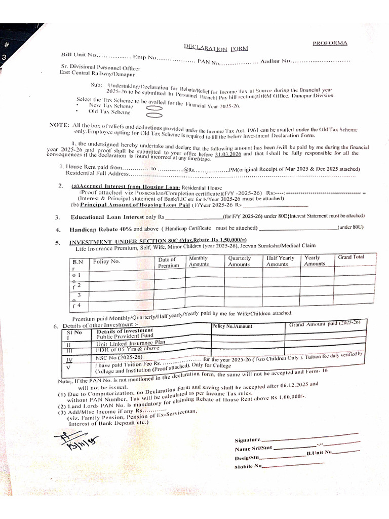 Declaration Form | PDF