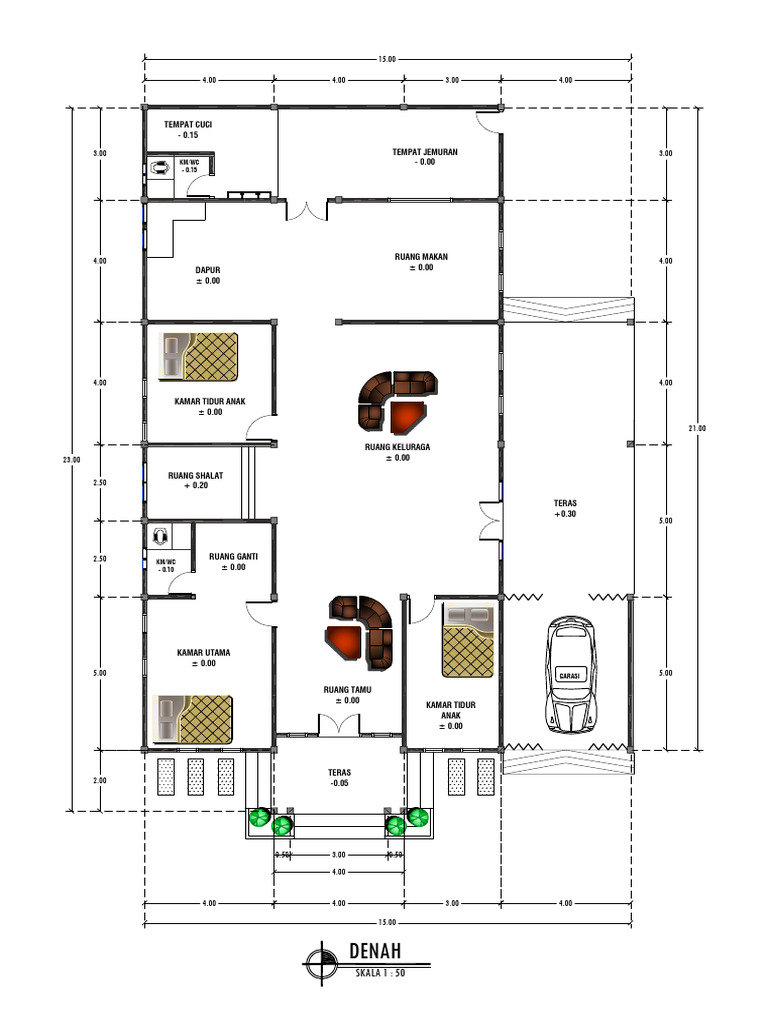 Denah Rumah Ok1 6 | PDF