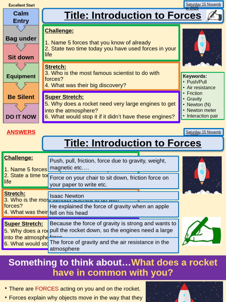 L1 Introduction To Forces | PDF | Force | Weight