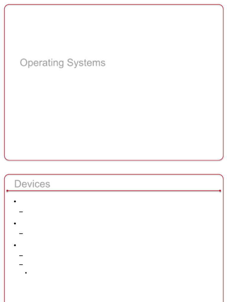 Devices | PDF | Input/Output | Kernel (Operating System)