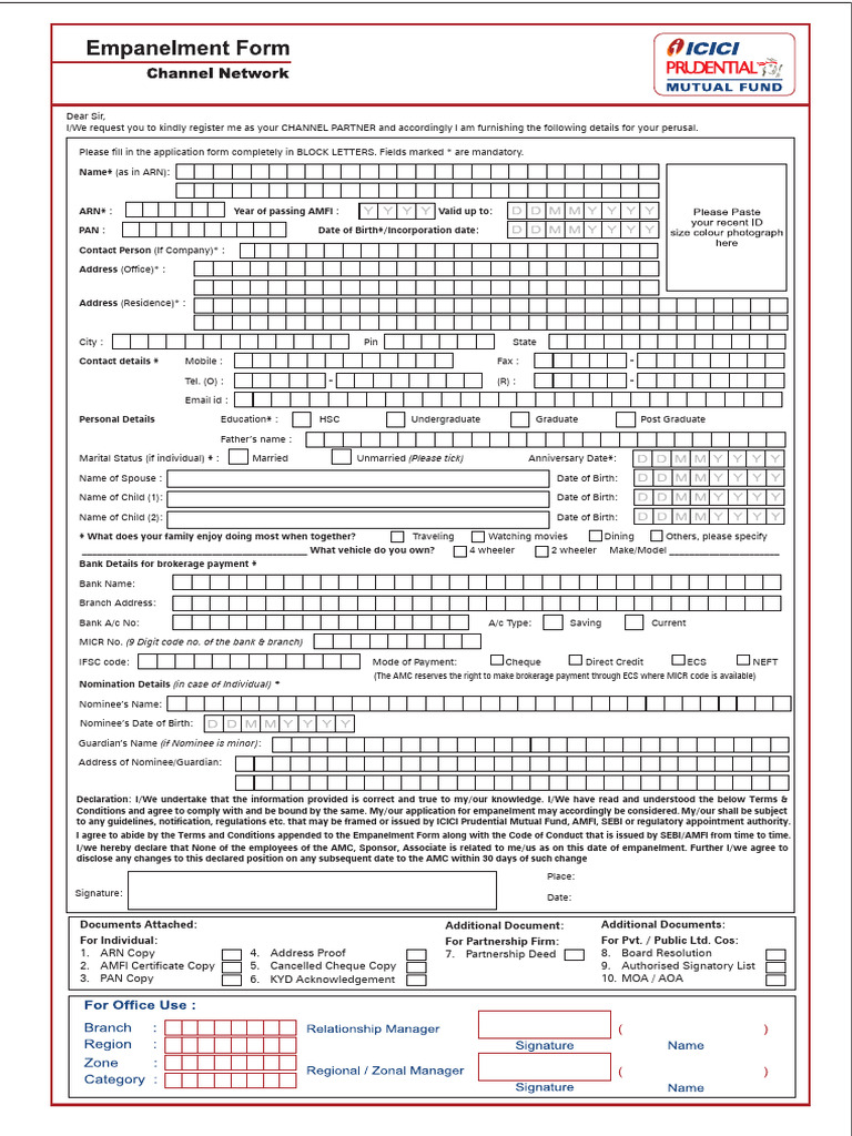 Channel Partner Registration Form | PDF | Indemnity | Cheque