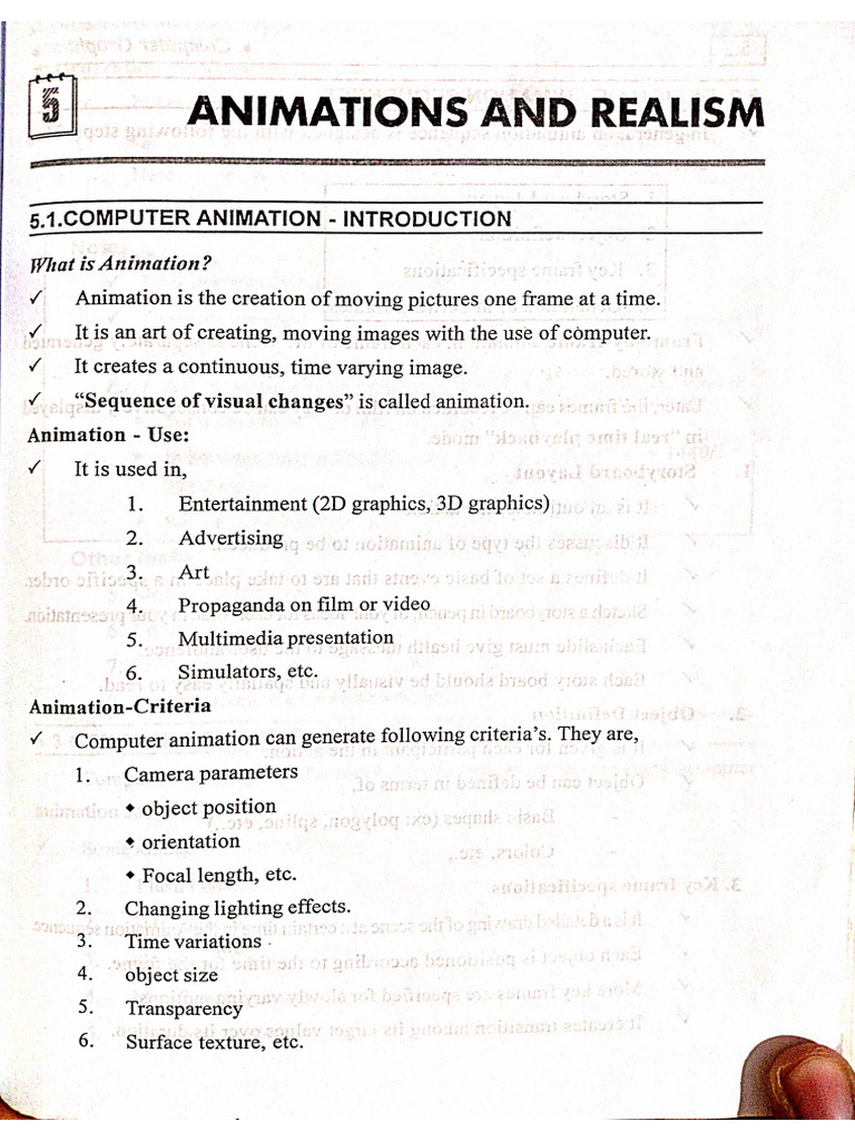 CG Unit -5(Complete) | PDF
