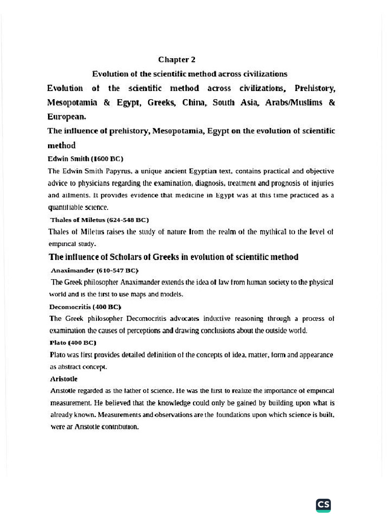 Evolution Of Scientific Method Pdf