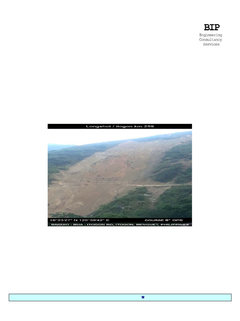 Geotech Report Along Baguio Itogon Road | PDF | Geotechnical ...