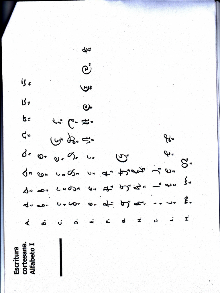 Letra Cortesana 1 | PDF