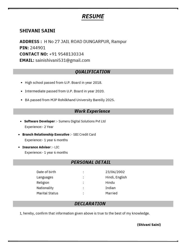Shivani Resume .PDF - 20251006 - 112335 - 0000 | PDF