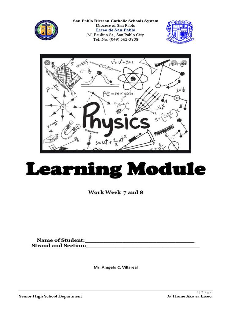 Physics Module Week 7 and 8 | PDF | Gases | Heat