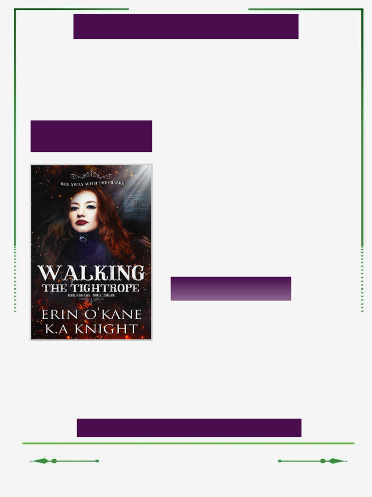 Walking The Tightrope 1st Edition K A Knight Erin O Kane Full Chapters Included | PDF