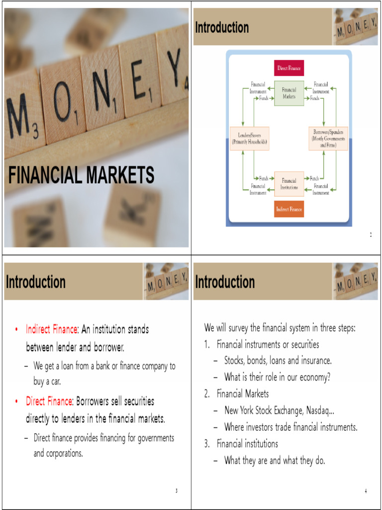 Overview of Financial Markets and Instruments | PDF | Derivative ...