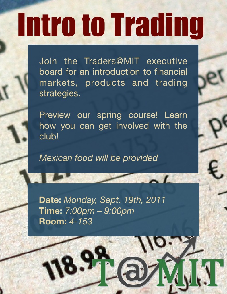 Intro to Trading Event at MIT | PDF