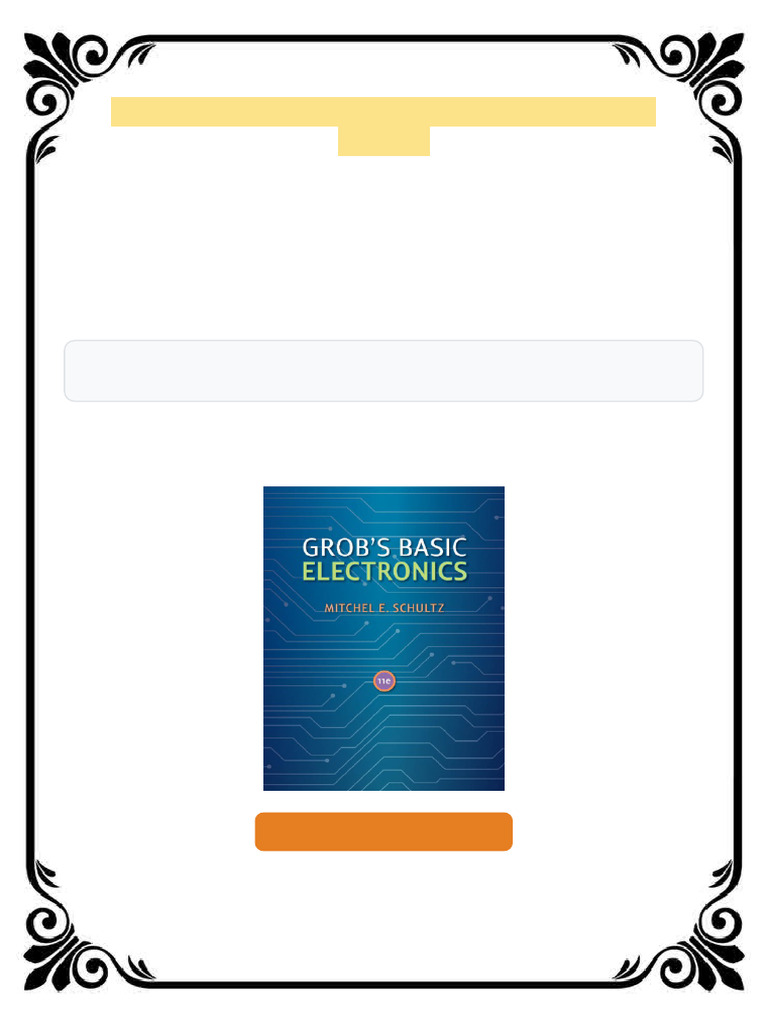 5176Grob s Basic Electronics 11th Edition Mitchel E. Schultz Digital Copy | PDF | Inductor ...