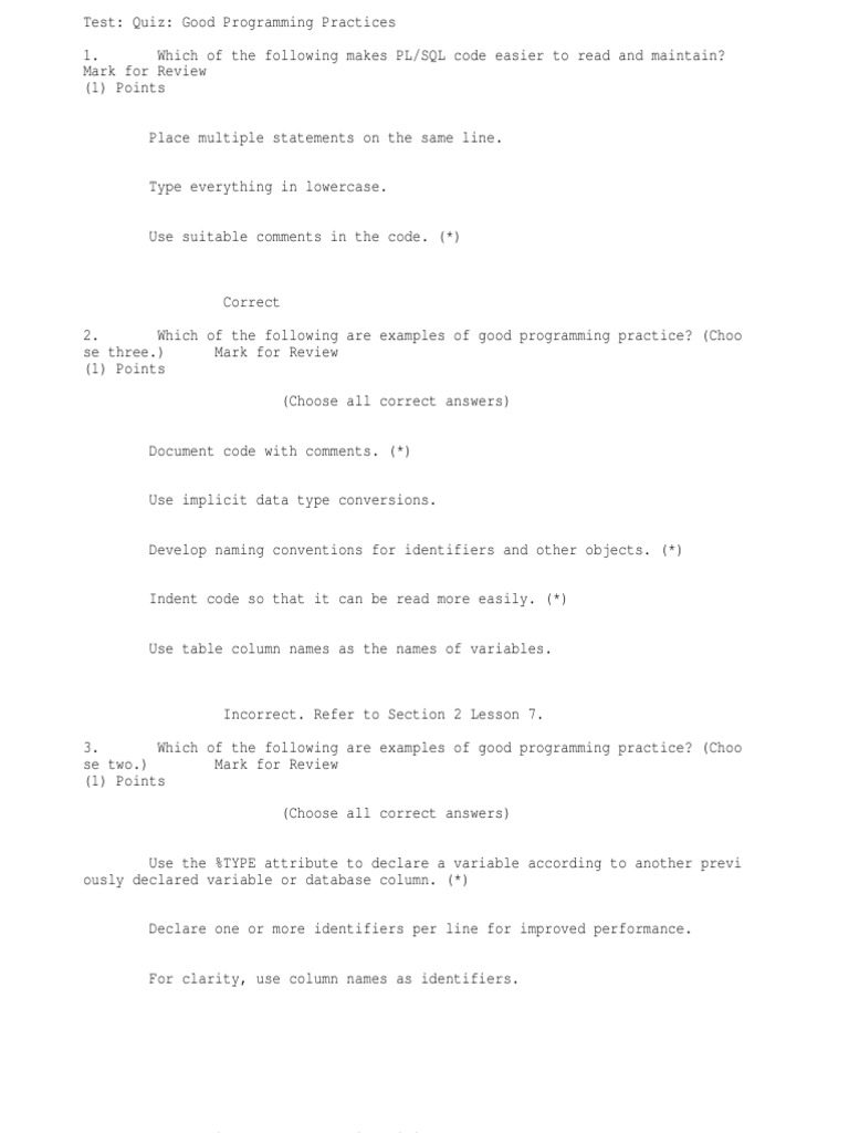 Good Programming Practices | PDF