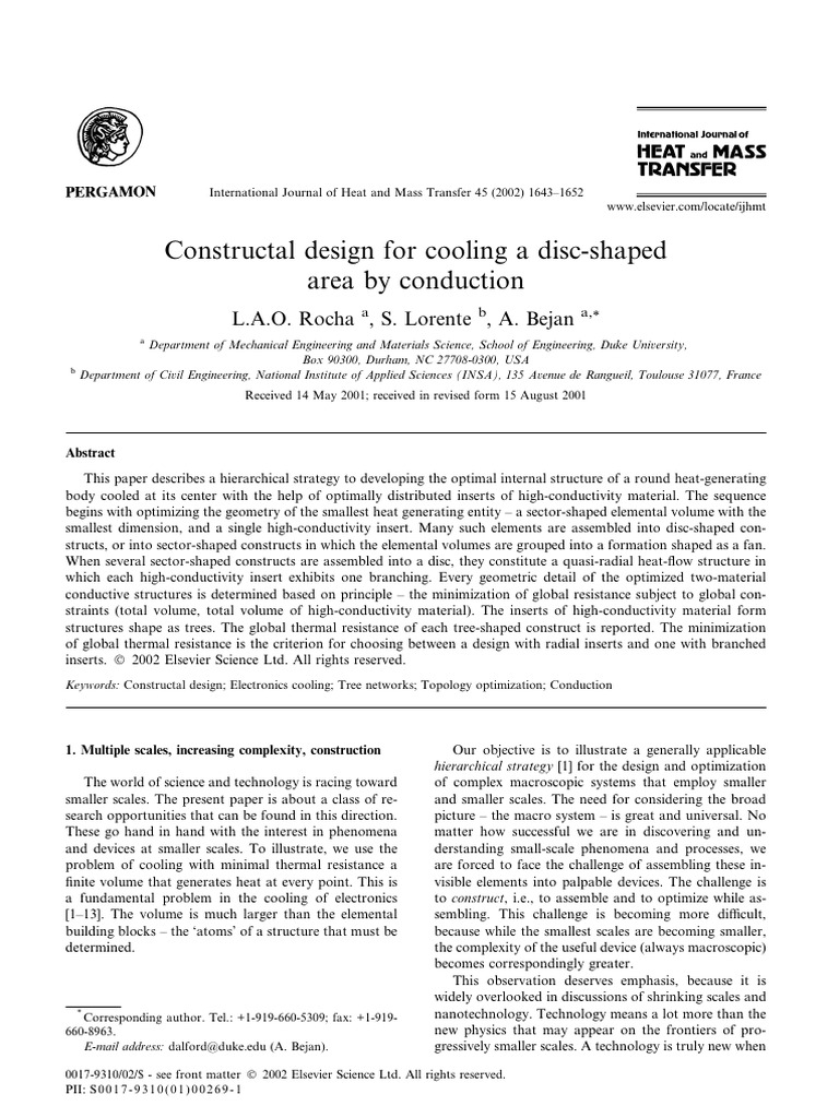 Rocha 2002 | PDF | Heat | Thermal Conduction