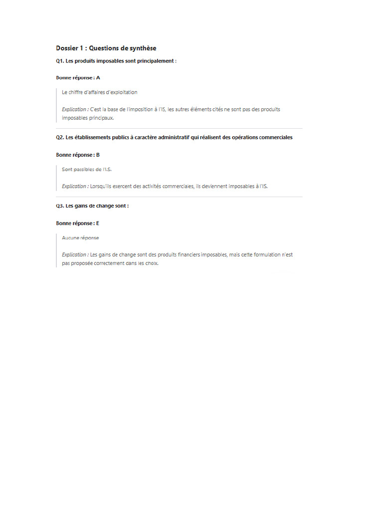 Fisca Exam Correction | PDF