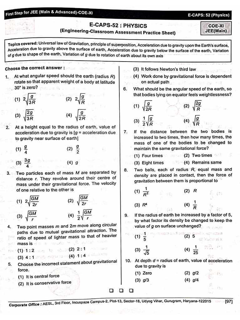 Gravitation ECAPS | PDF