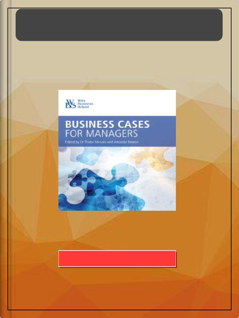 Business Cases for Managers South African cases for Management ...