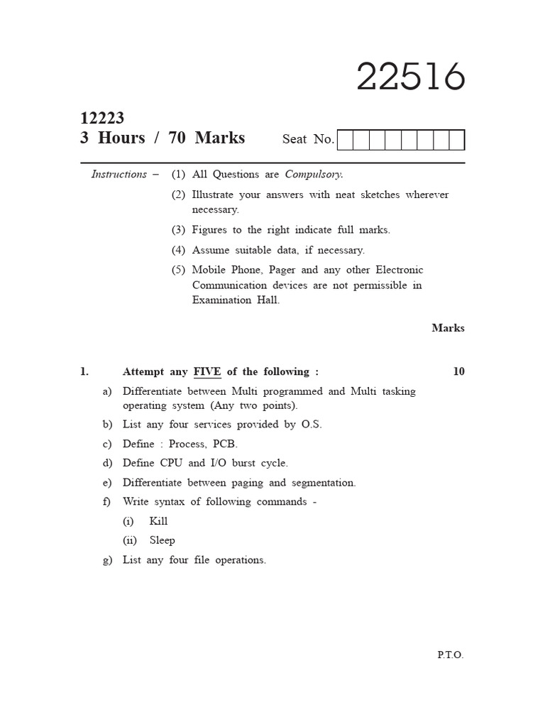 OS W22 Merged | PDF | Operating System | Process (Computing)