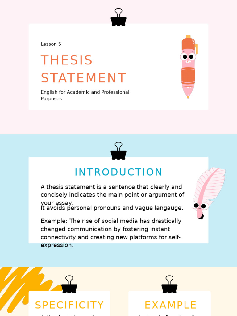 Thesis Statement | PDF