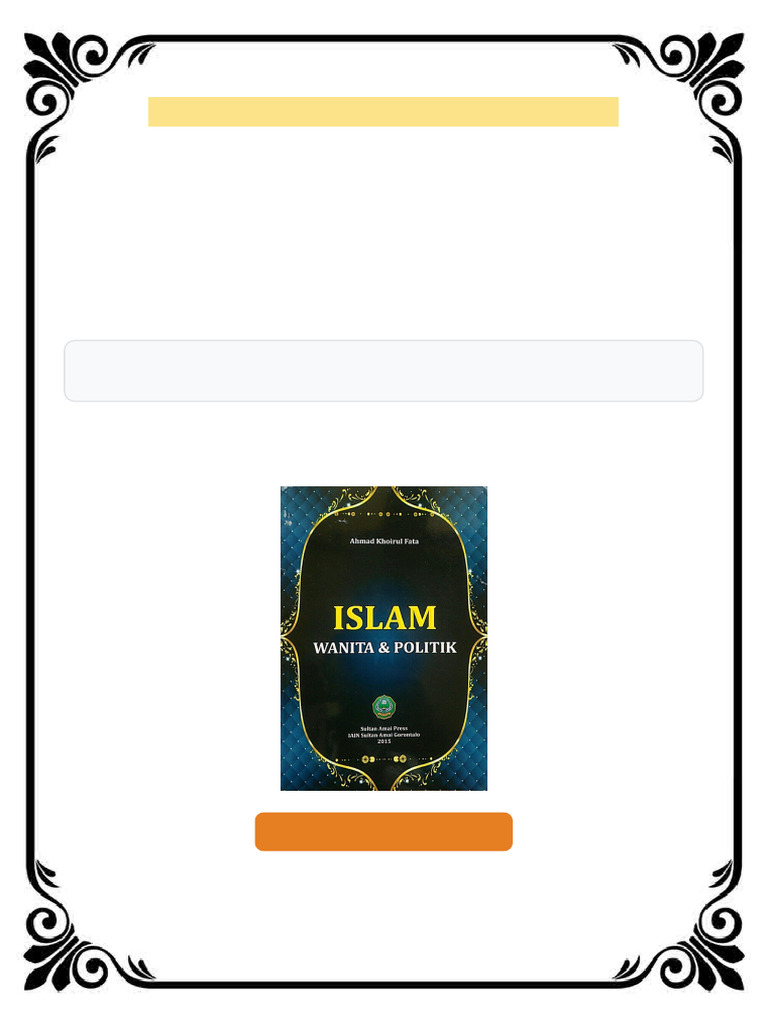 Islam Wanita Politik Ahmad Khoirul Fata Kindle & PDF Formats | PDF