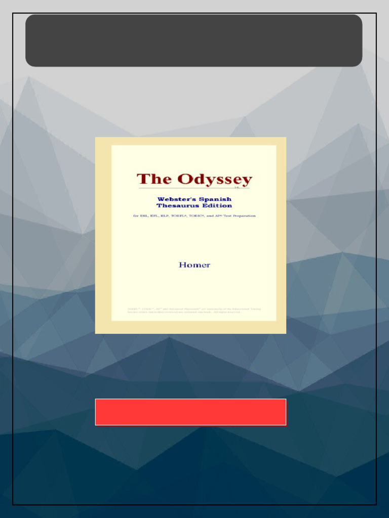 The Odyssey Webster s Spanish Thesaurus Edition Homer pdf available ...