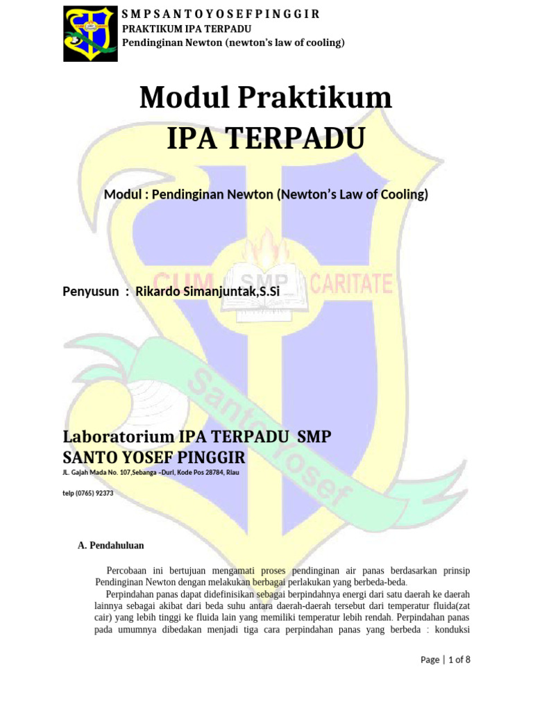 Modul Pendinginan Newton | PDF