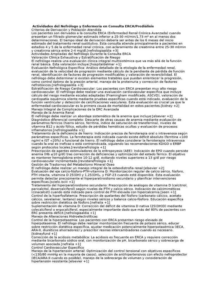 ERCA | PDF | Enfermedad renal crónica | Nefrología