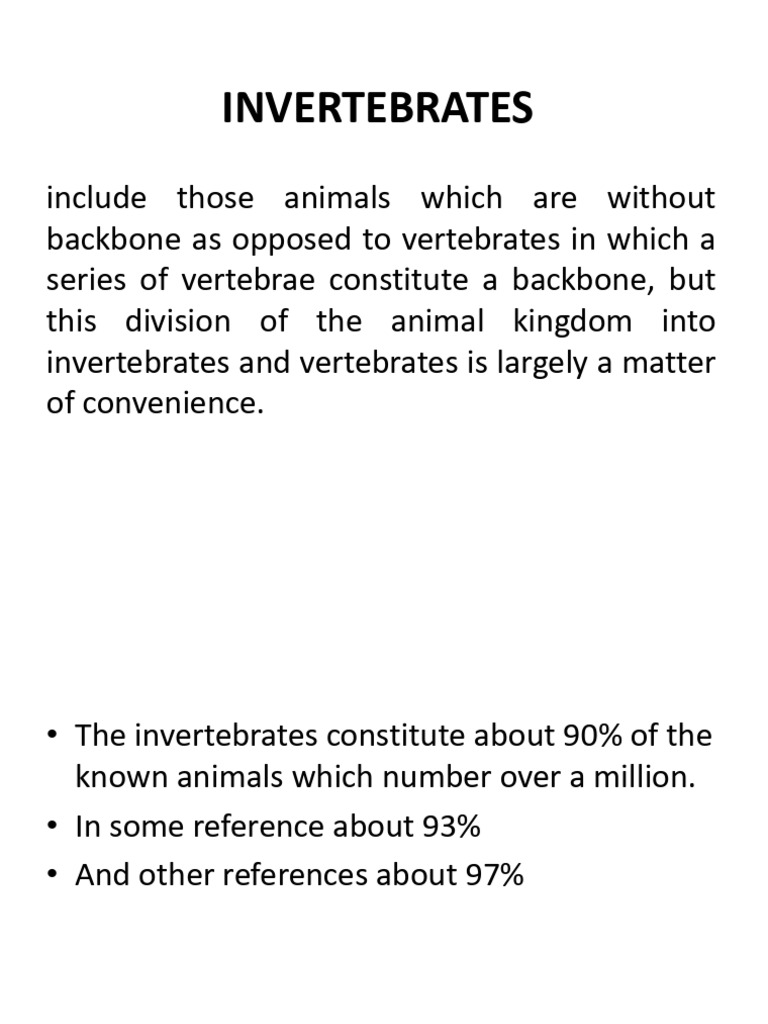 Invertebrates | PDF | Invertebrate | Organisms