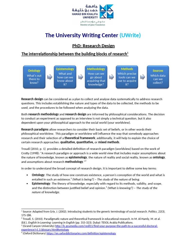 PhD_ Research Design | PDF | Methodology | Quantitative Research