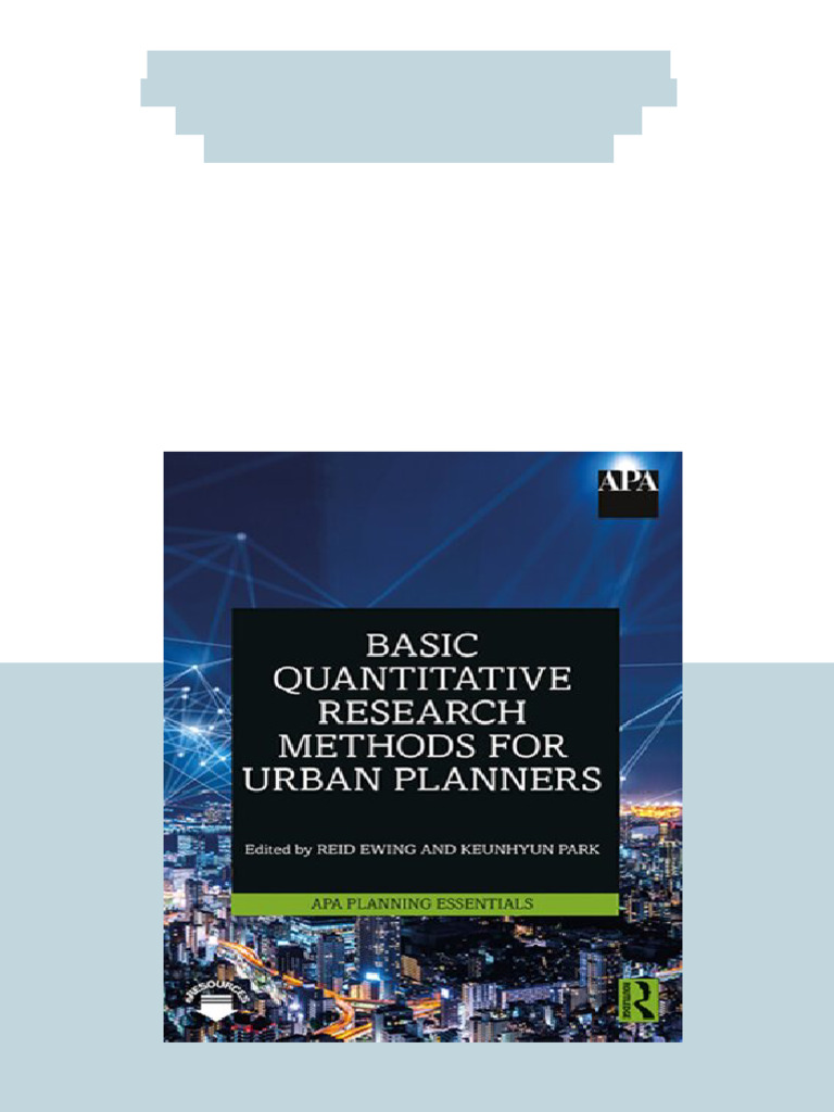 (Ebook) Basic Quantitative Research Methods for Urban Planners (APA ...
